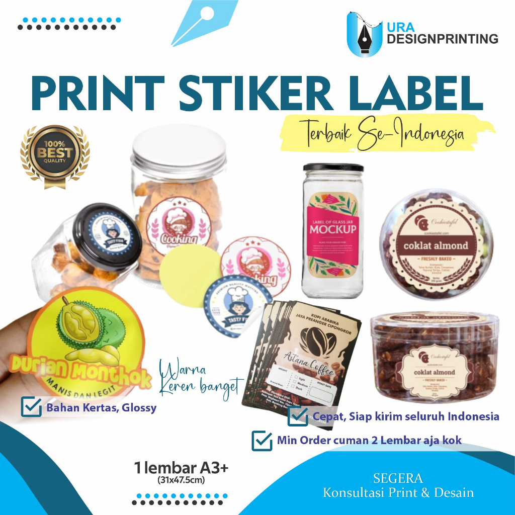 Jual NEW!! STIKER LABEL PRODUK_KUALITAS SANGAT TINGGI TERBAIK ...