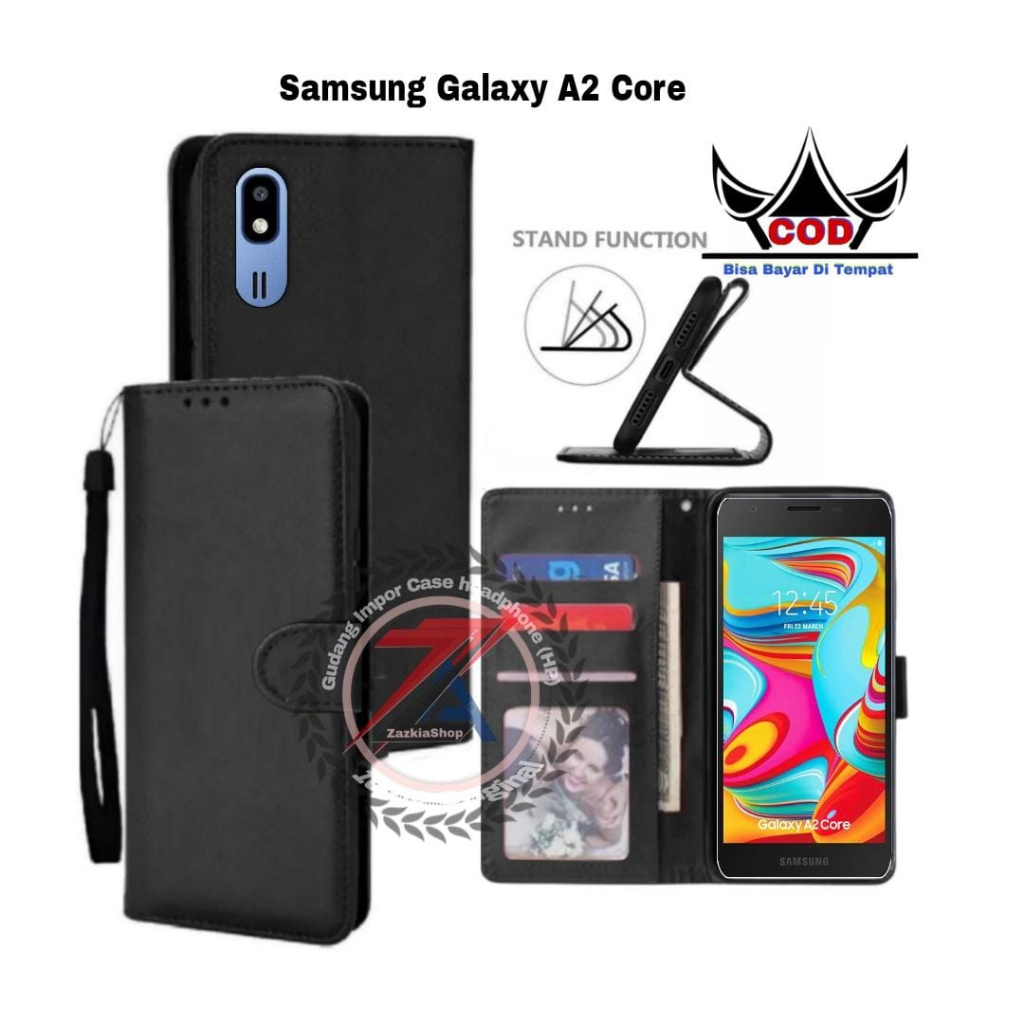 Jual CASE FLIP CASE DOMPET KULIT FOR Samsung galaxy A2 CORE CASING ...