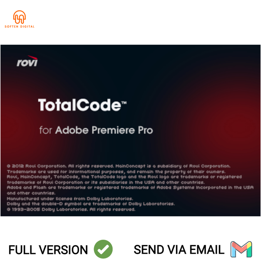 Jual Rovi TotalCode for Adobe Premiere Pro 6.0.3 + Creative Cloud Fix - plugin for adobe ...