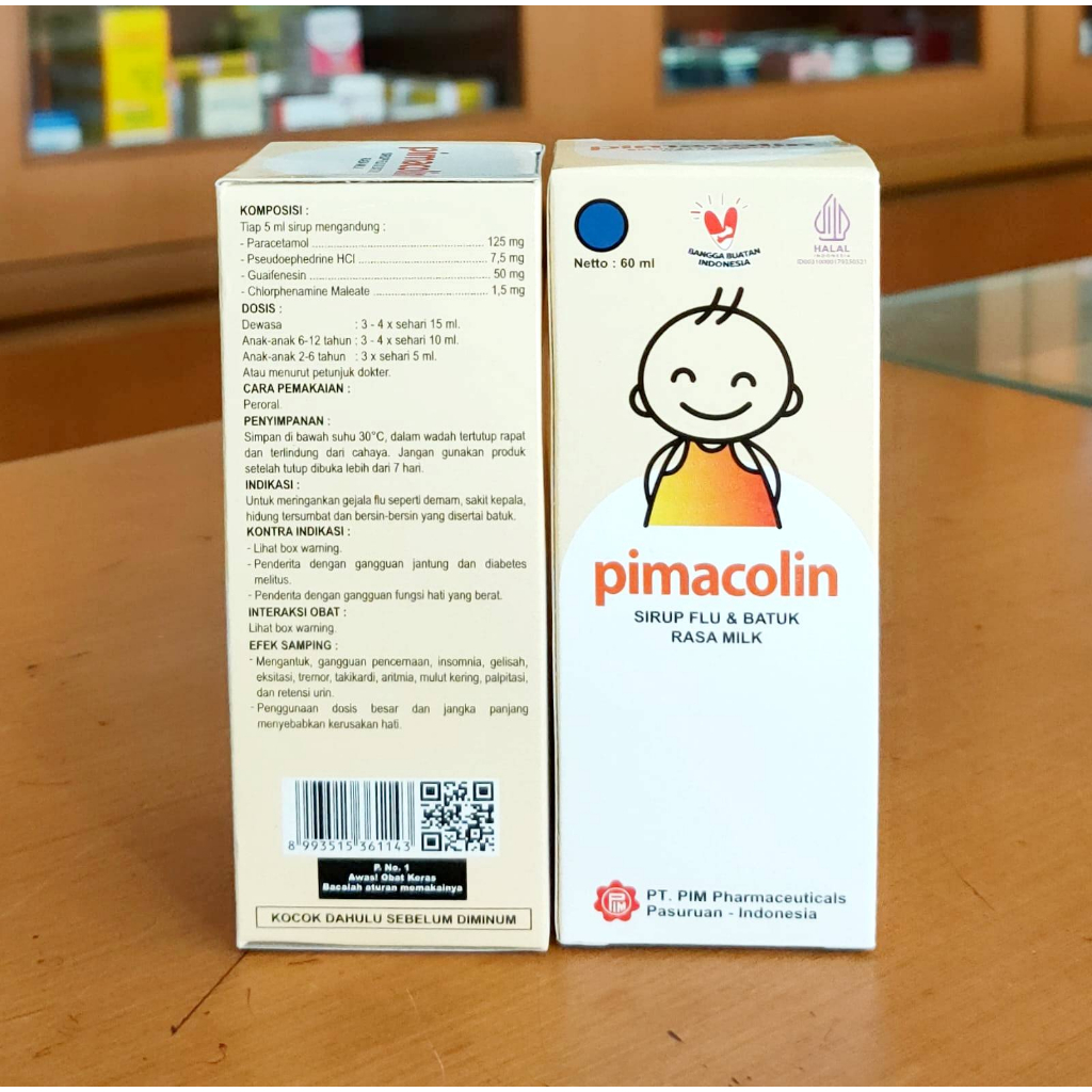 Jual Pimacolin Milk Syrup 60 ml | Shopee Indonesia