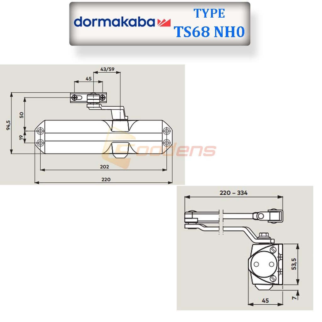 Jual Dorma TS 68 Door Closer Penutup Pintu Otomatis | Shopee Indonesia