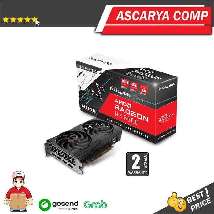 Jual Sapphire Pulse AMD Radeon RX 6600 8GB GDDR6 / RX6600 | Shopee ...