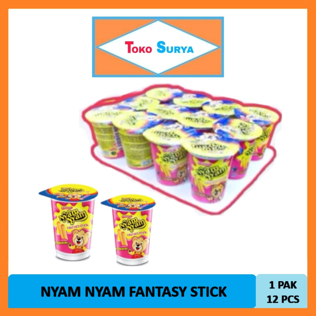 Jual Nyam Nyam Fantasy Stick Chocolate/Strawberry/Choco Berry/Choco ...