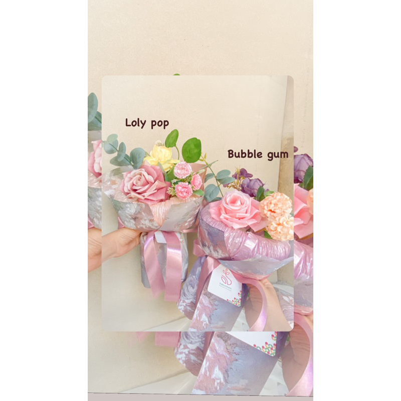Jual BUKET BUNGA MINI ARTFISIAL | candy dounut | Shopee Indonesia