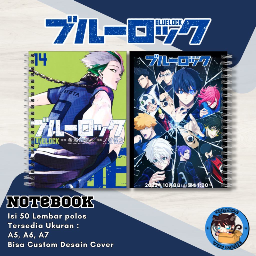 Jual note book blue lock / notebook blue lock / buku catatan blue lock ...