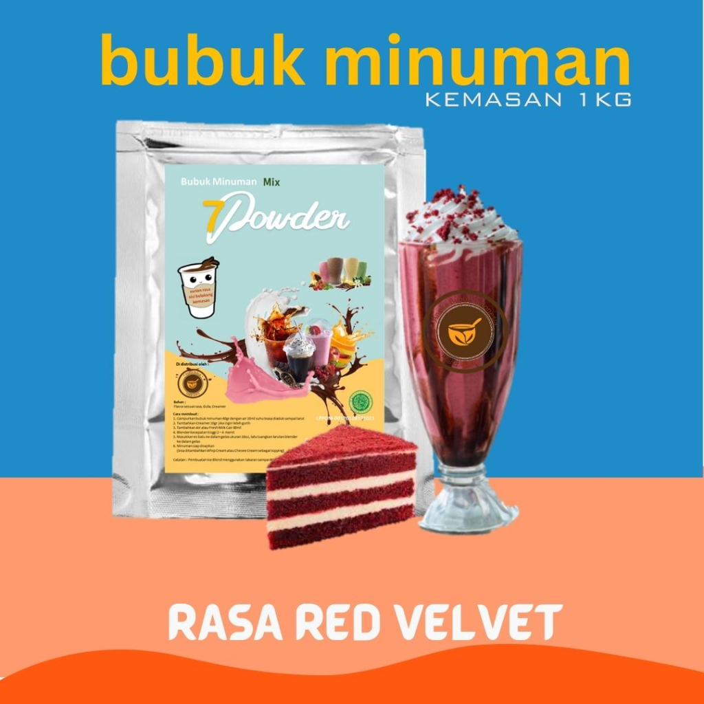 Jual Red Velvet Powder 1 Kg / Bubuk Red Velvet 1 Kg / Bubuk Minuman Red ...