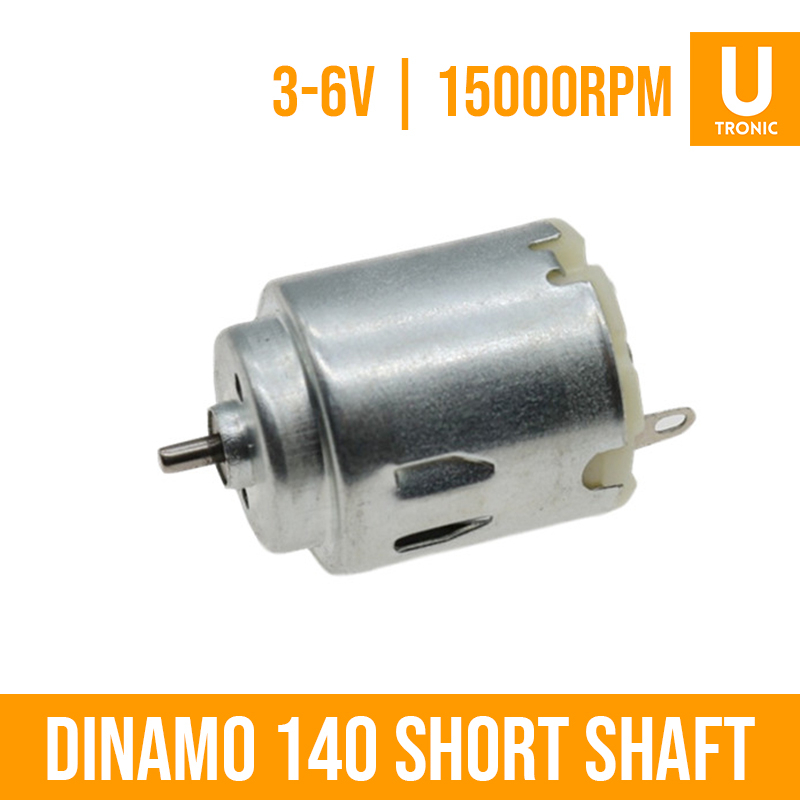 Jual Dinamo Motor DC 140 Shaft Pendek | 3-6V | 15000Rpm (140MX ...
