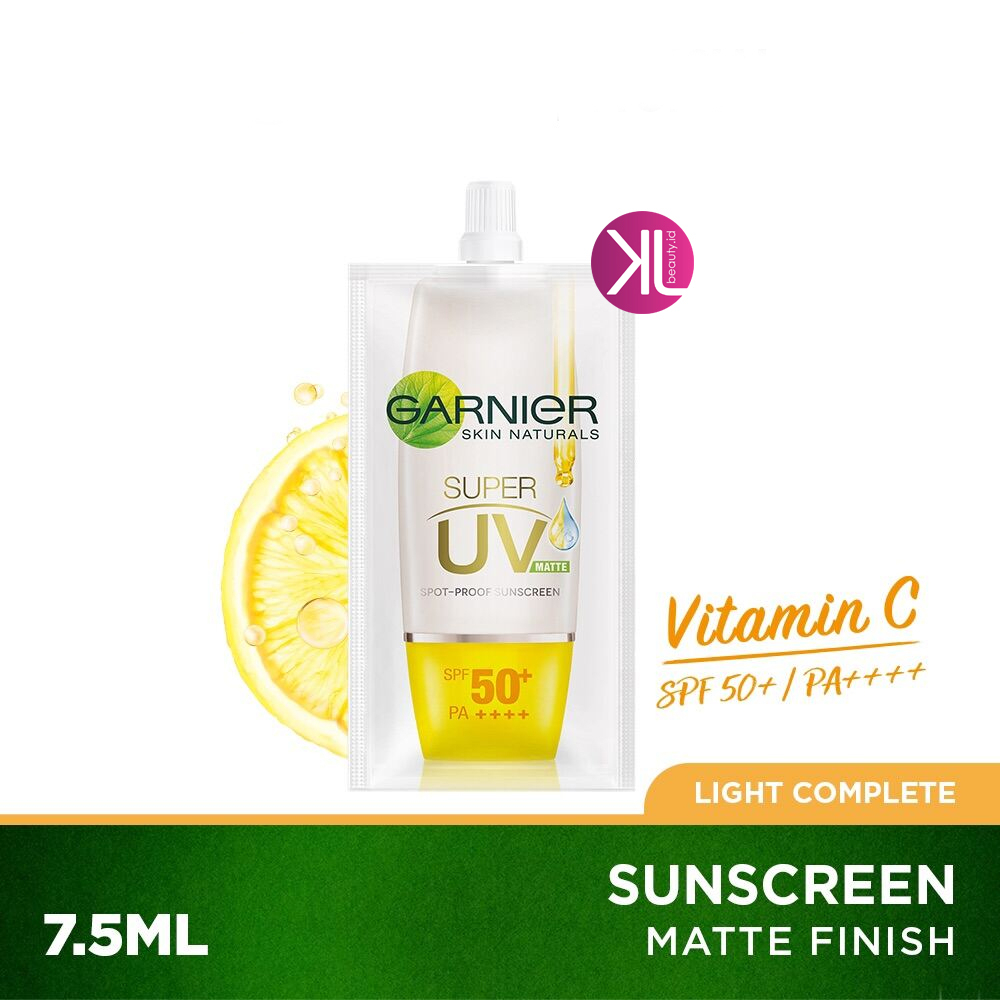 Jual Garnier Super UV Spot proof Sunscreen SPF 50+ SACHET | Shopee ...