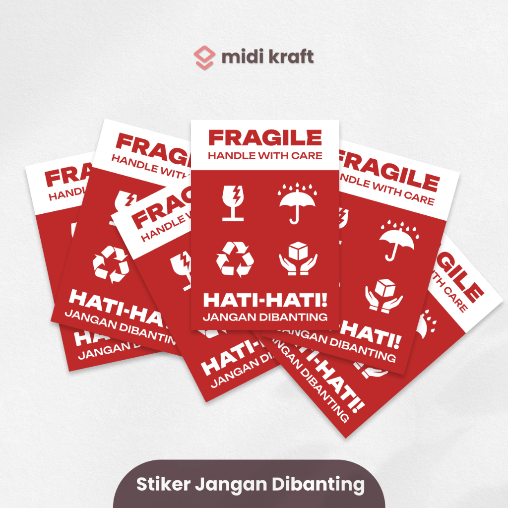 Jual Stiker Fragile Jangan Dibanting (8x6.5cm) | Shopee Indonesia