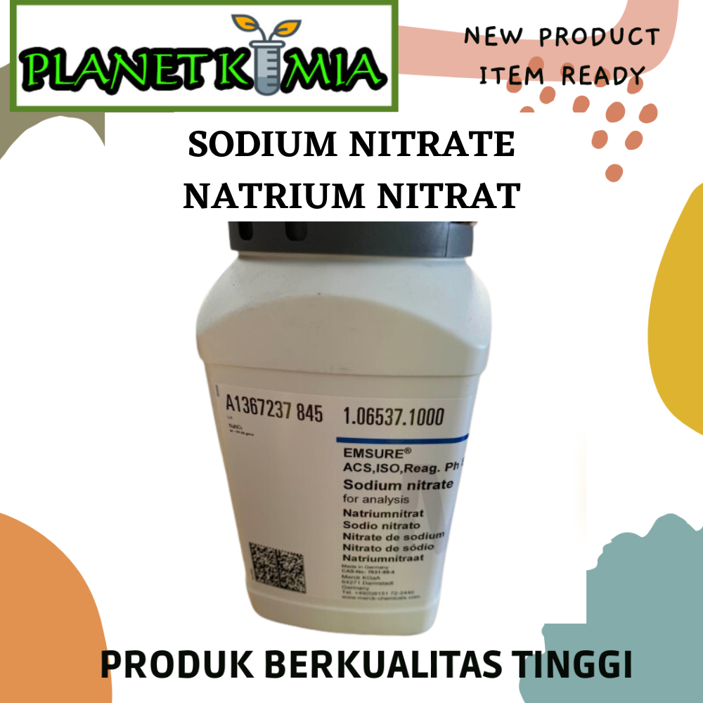 Jual Sodium Nitrate / Natrium Nitrat Pro Analisa Merck 5 dan 10 Gram ...
