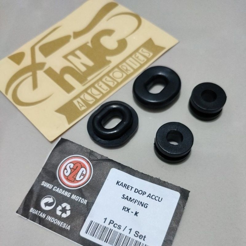 Jual KARET BODY TUTUP DOP/ BOX AKI 1SET RX KING RXK RXKING S2C | Shopee ...
