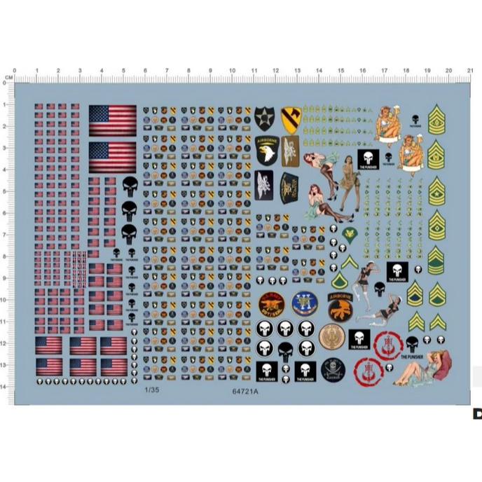 Jual Multi Scale Decals US Army Rank Patch Logo Insignia | Shopee Indonesia