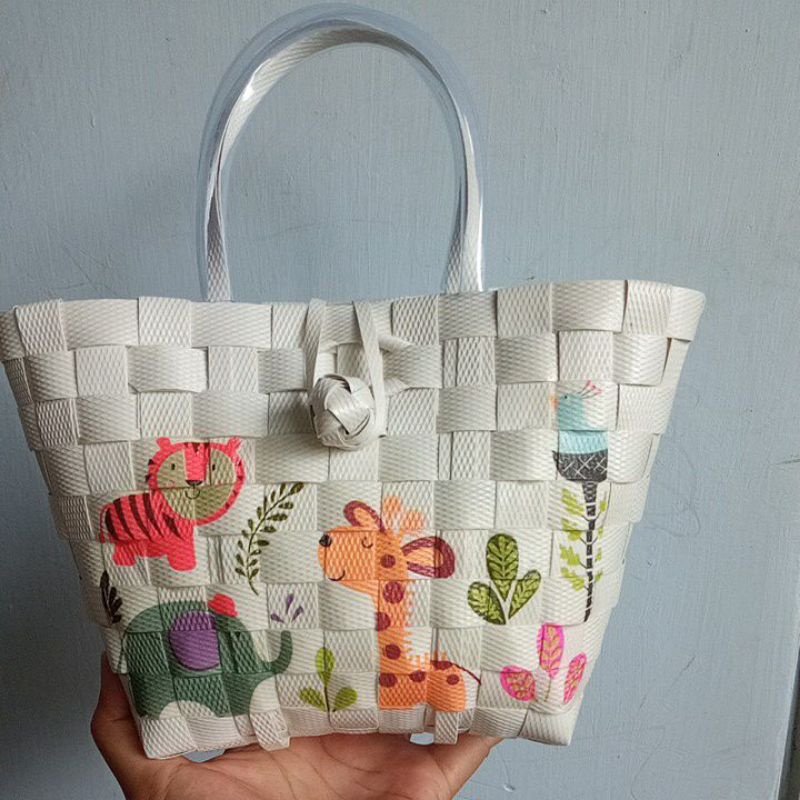 Jual tas anyaman super mini decoupage pengait, tas lucu, tas ultah, tas ...
