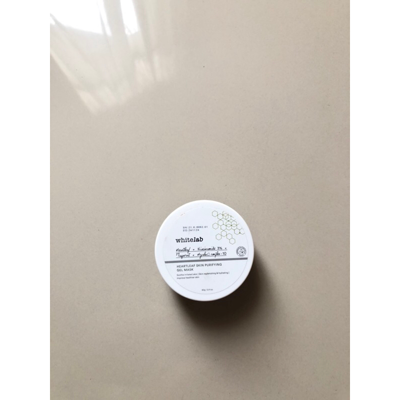 Jual Preloved Masker Whitelab Heartleaf Skin Purifying Gel Mask ...