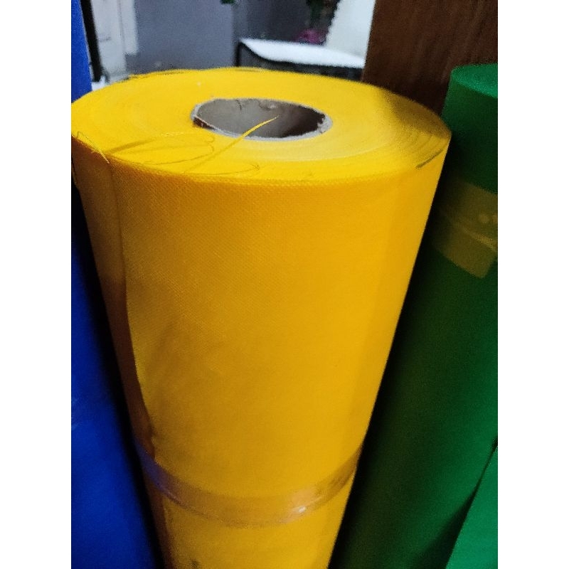 Jual Kain spunbond meteran 65 gsm warna Kuning, untuk bucket bunga dll ...