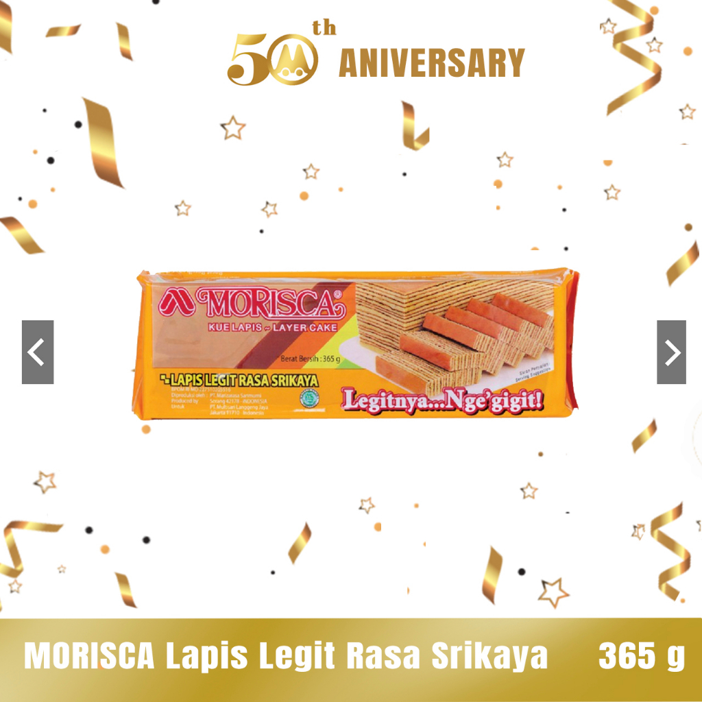 Jual KCC301 - Morisca Kue Lapis Srikaya 365gr | Shopee Indonesia