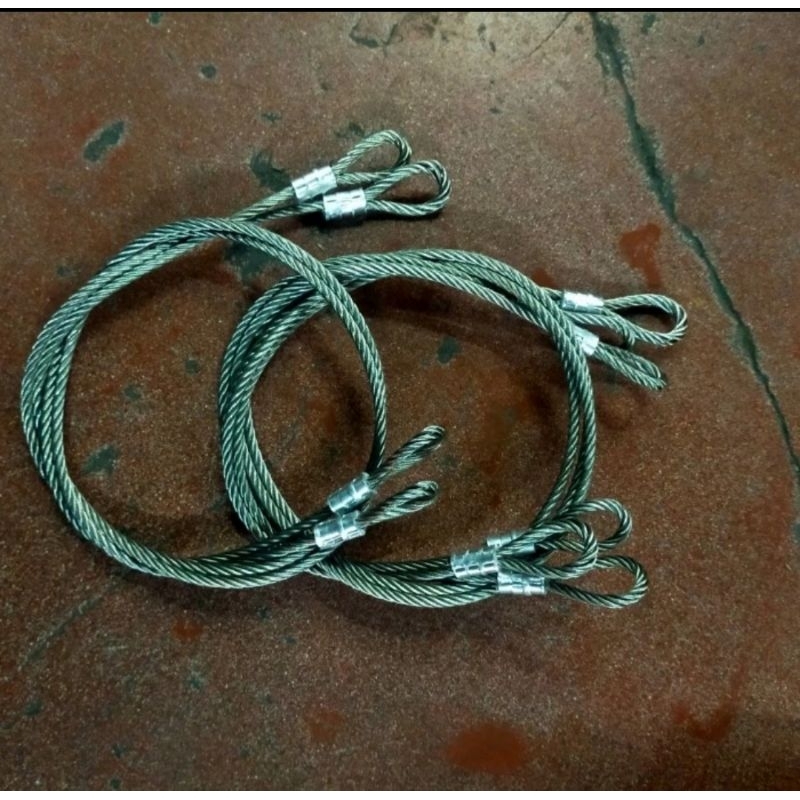 Jual Sling baja 5mm press panjang jadi 2m | Shopee Indonesia