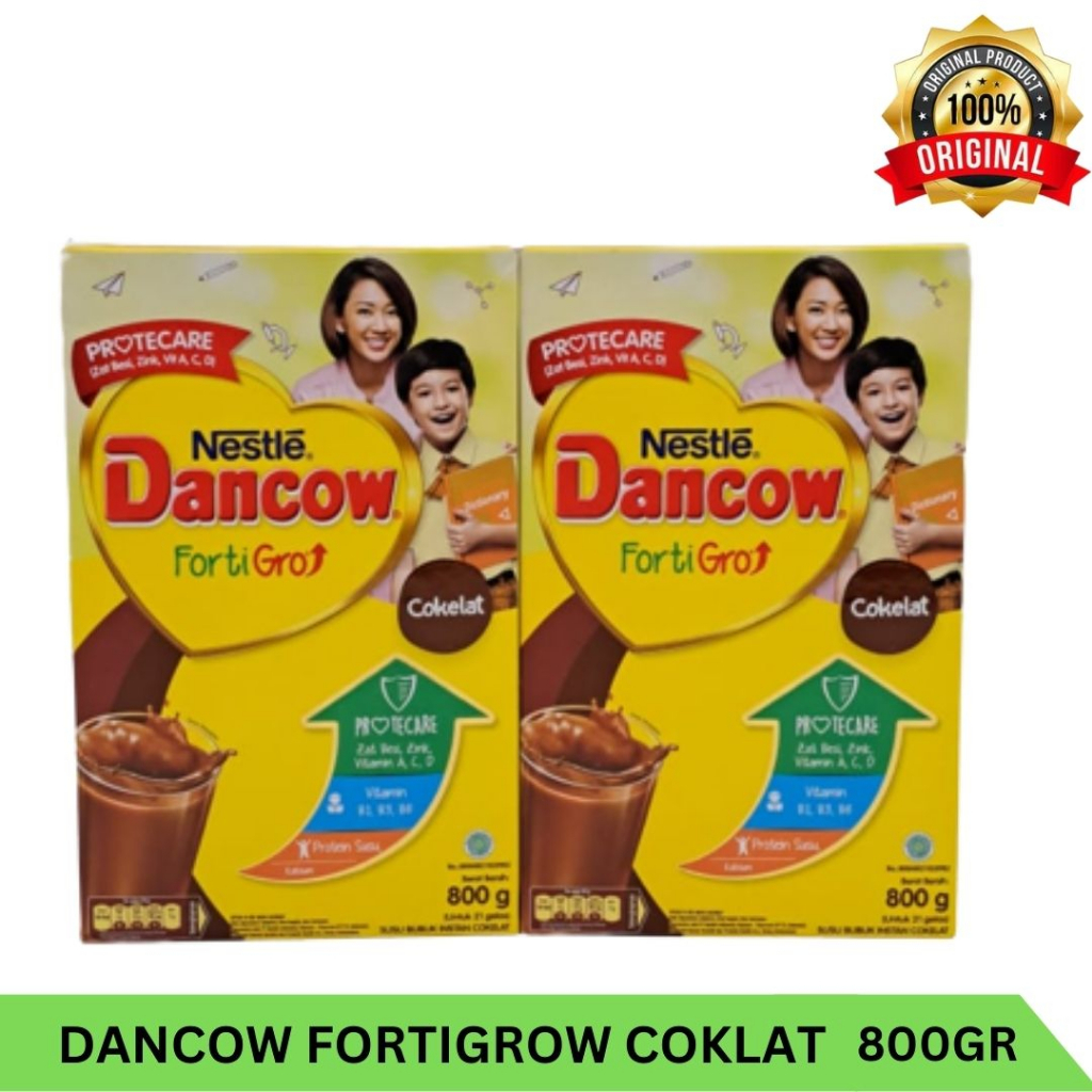 Jual Dancow Fortigrow Coklat 800gr Instant | Shopee Indonesia