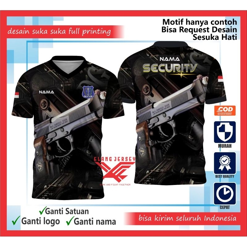 Jual JERSEY SECURITY CUSTOM DESAIN | Shopee Indonesia