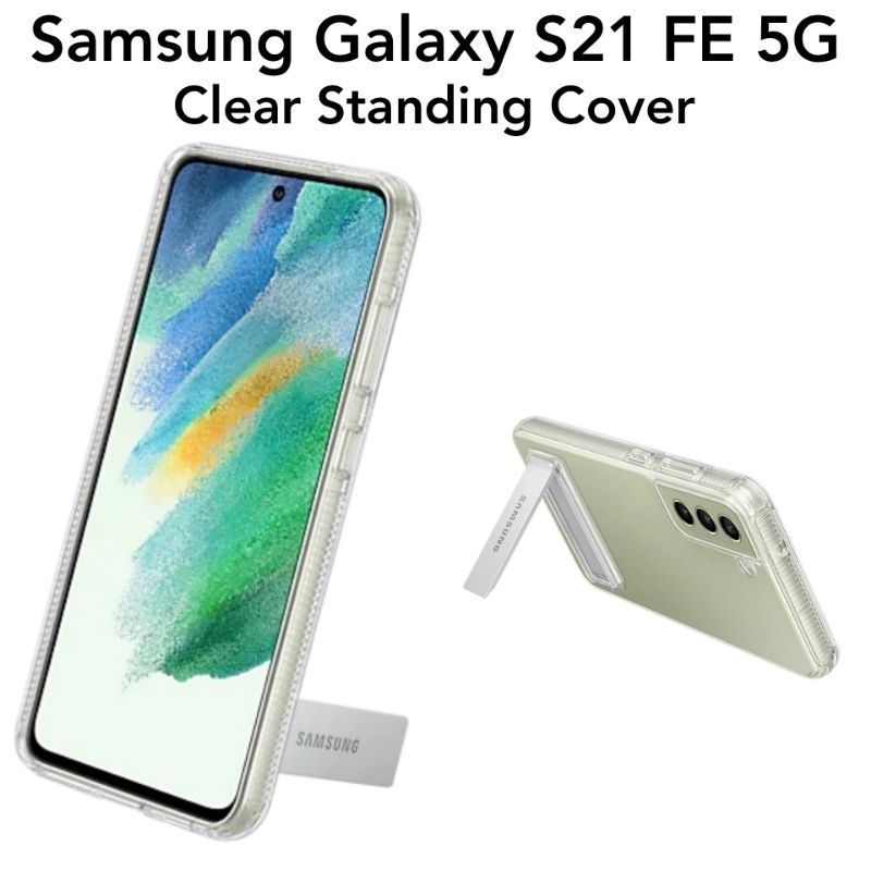 Jual Samsung Galaxy S21FE 5G Clear Standing Cover ORIGINAL Casing S21 ...