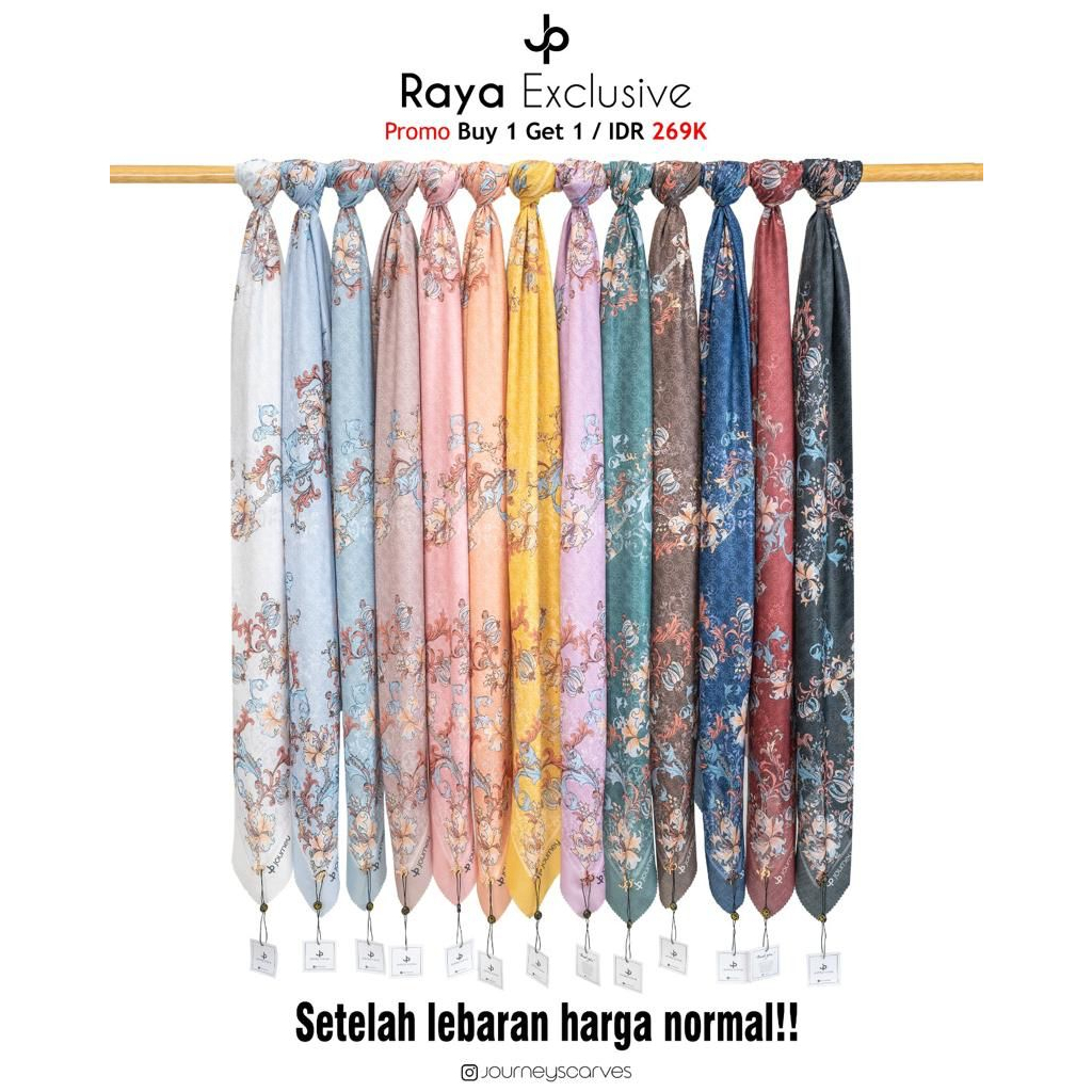 Jual Hijab Journey Scarves Raya Series Exclusive 2023 | Shopee Indonesia