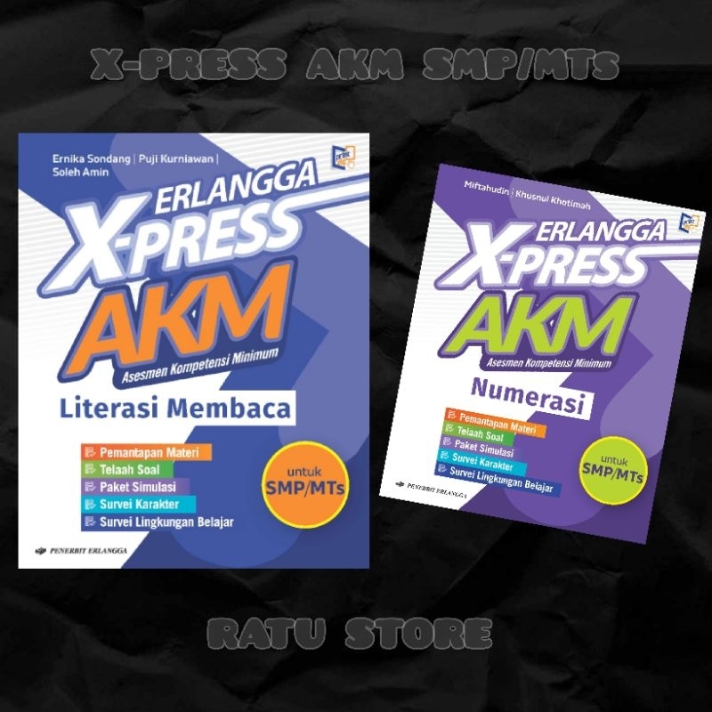 Jual Buku Erlangga Xpress AKM Erlangga X-press AKM SMP MTs Numerasi dan ...