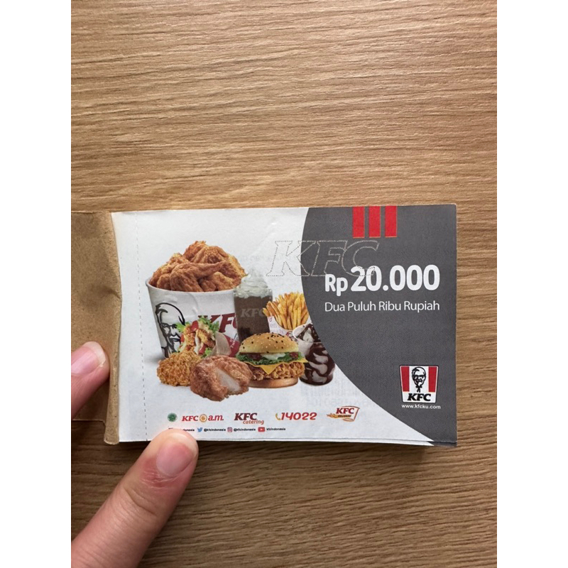 Jual Voucher KFC @20 rb (100 lembar) | Shopee Indonesia