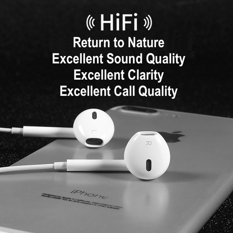 Jual Original Classic Jack 3.5mm Earphone iPhone Headset With Super HD ...