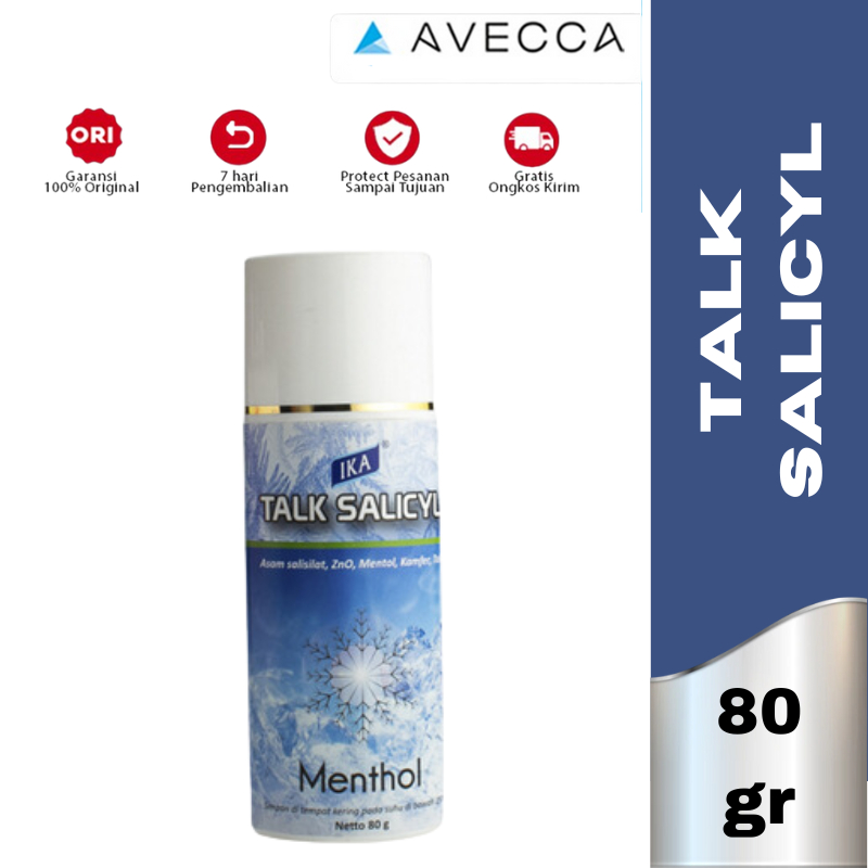 Jual Ika Talc Salicyl Menthol 80 gr / Bedak Gatal / Biang Keringat ...