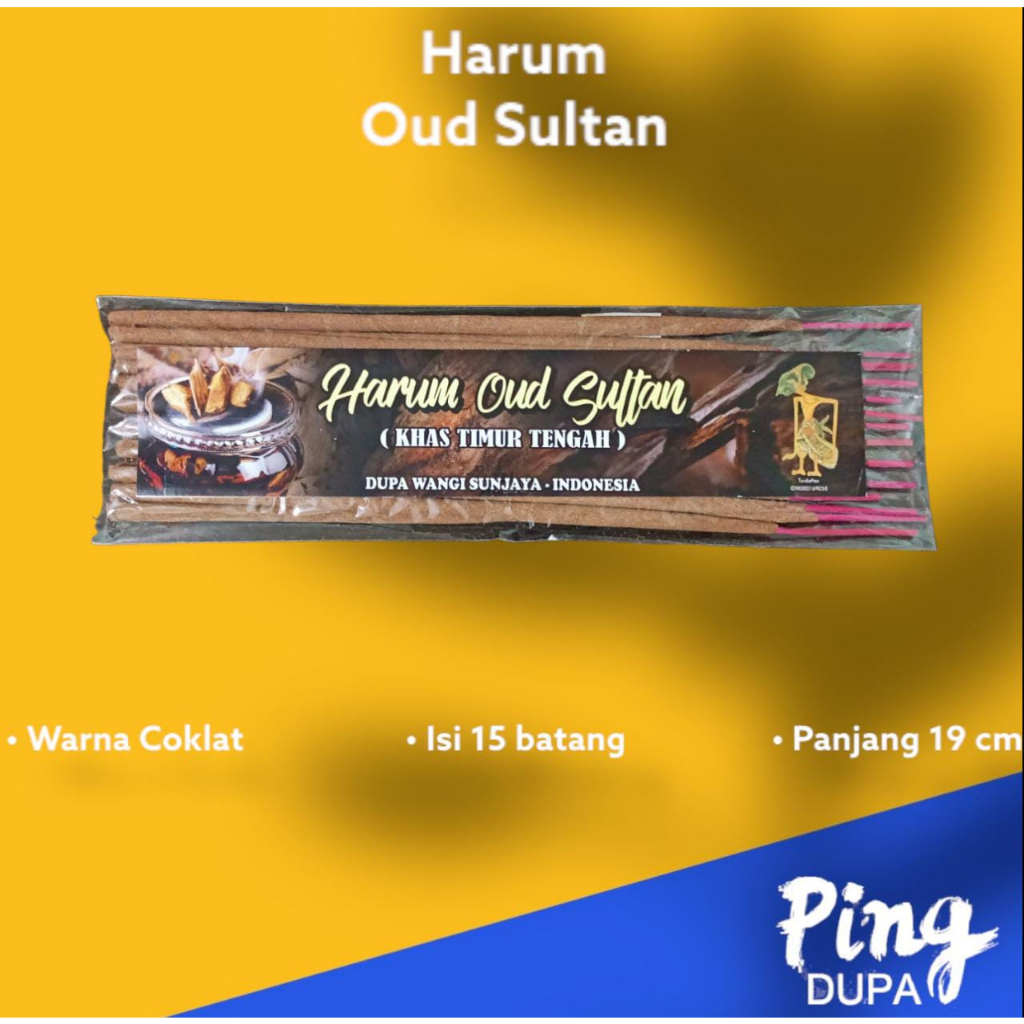 Jual Dupa Arab Oud Sultan Mini Khas Timur Tengah Isi 15 Batang Hio ...