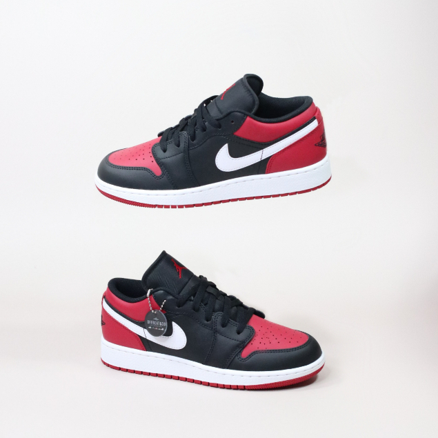 Jual Air Jordan 1 Low Alternate Bred Toe GS (100% Authentic) | Shopee ...