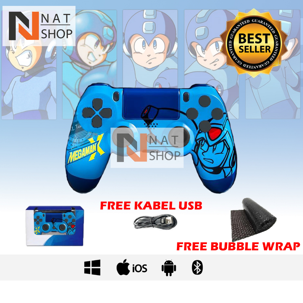 Jual Stik PS Stick DS4 Wireless Bluetooth Motif Warna Controller for PS ...