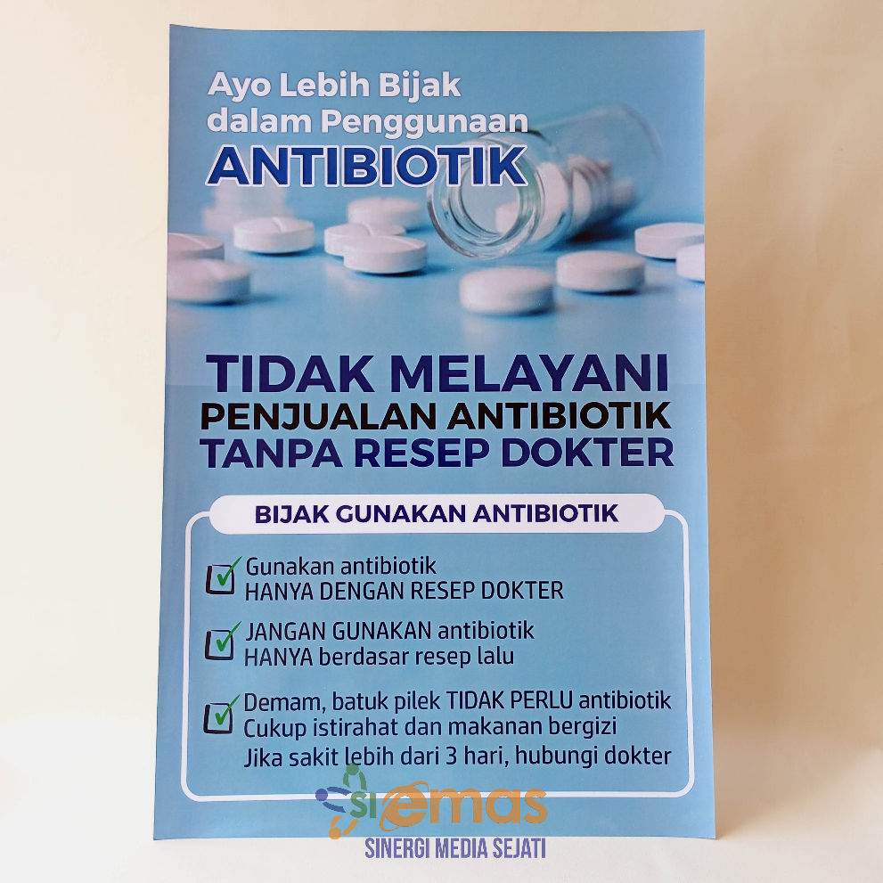 Jual Poster Informasi Obat | Poster Ayo Lebih Bijak Gunakan Antibiotik ...