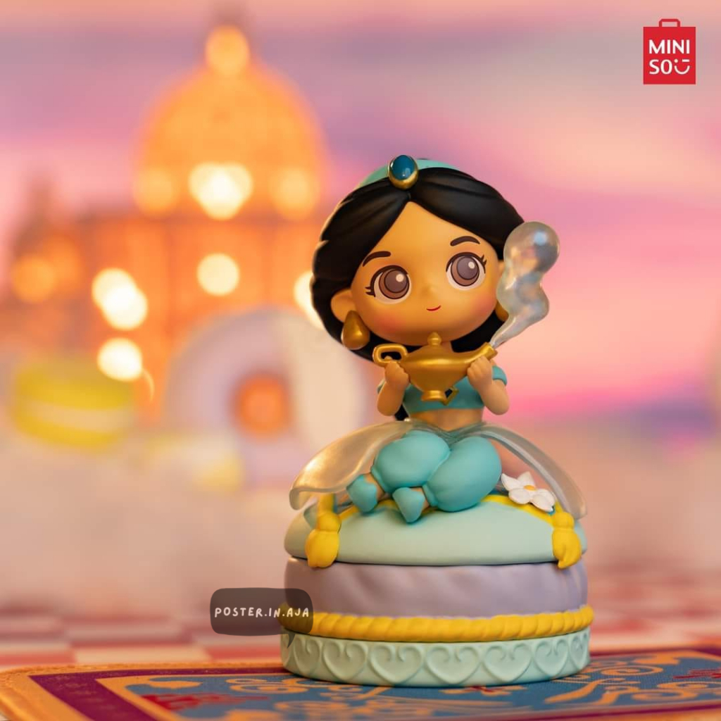 Jual Disney Princess Jewelry Box Macarons Miniso Blind Box Action Figure Cinderella | Belle ...
