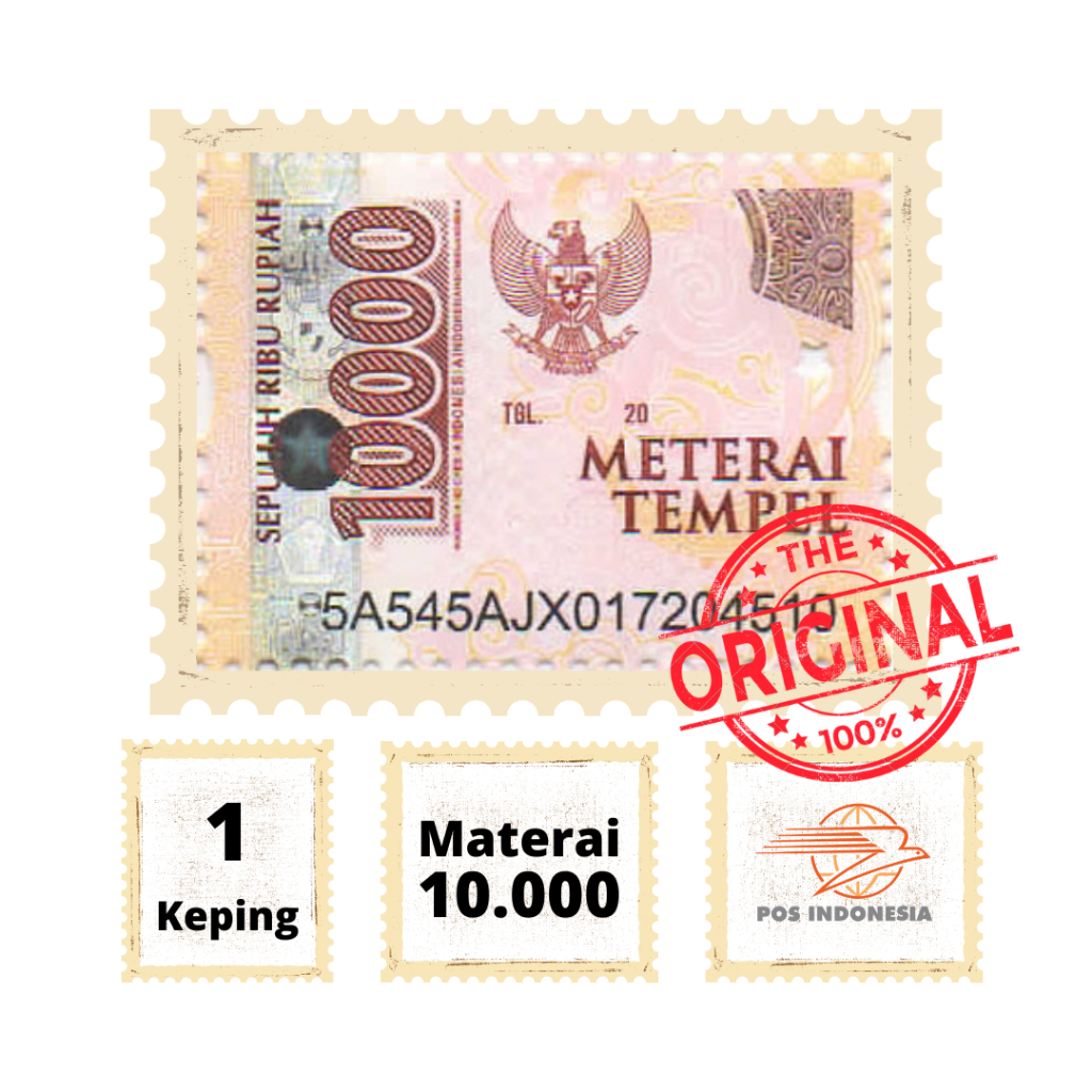 Jual Materai 10000 Asli | Shopee Indonesia