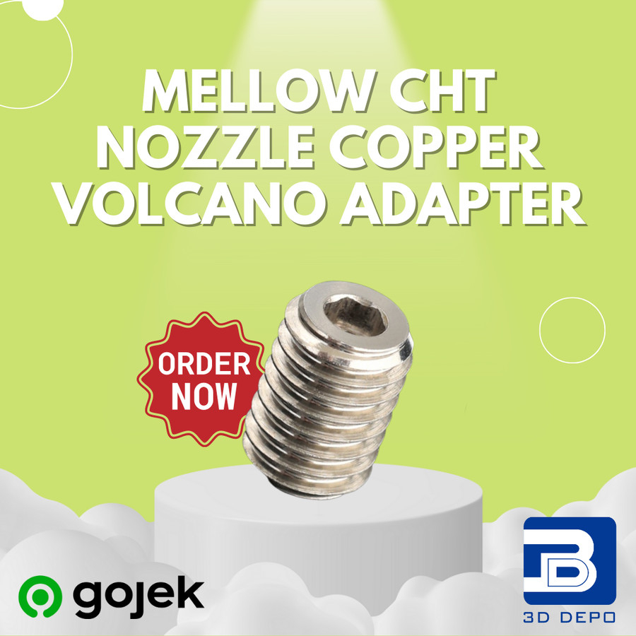 Jual Mellow High Flow CHT Nozzle Copper Volcano Adapter | Shopee Indonesia