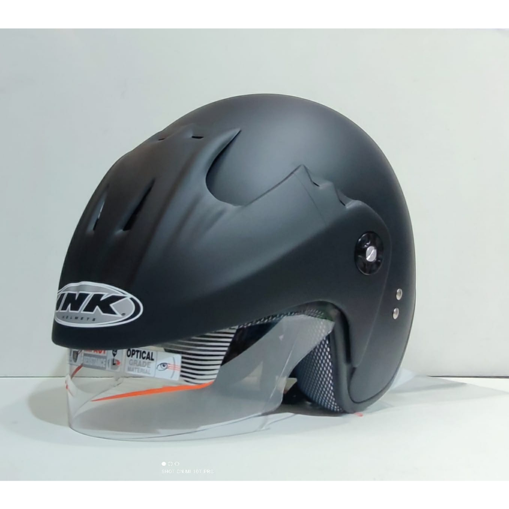 Jual Helm INK Klasik CX390 SOLID BLACK DOFF II HITAM DOFF ORIGINAL HELM ...