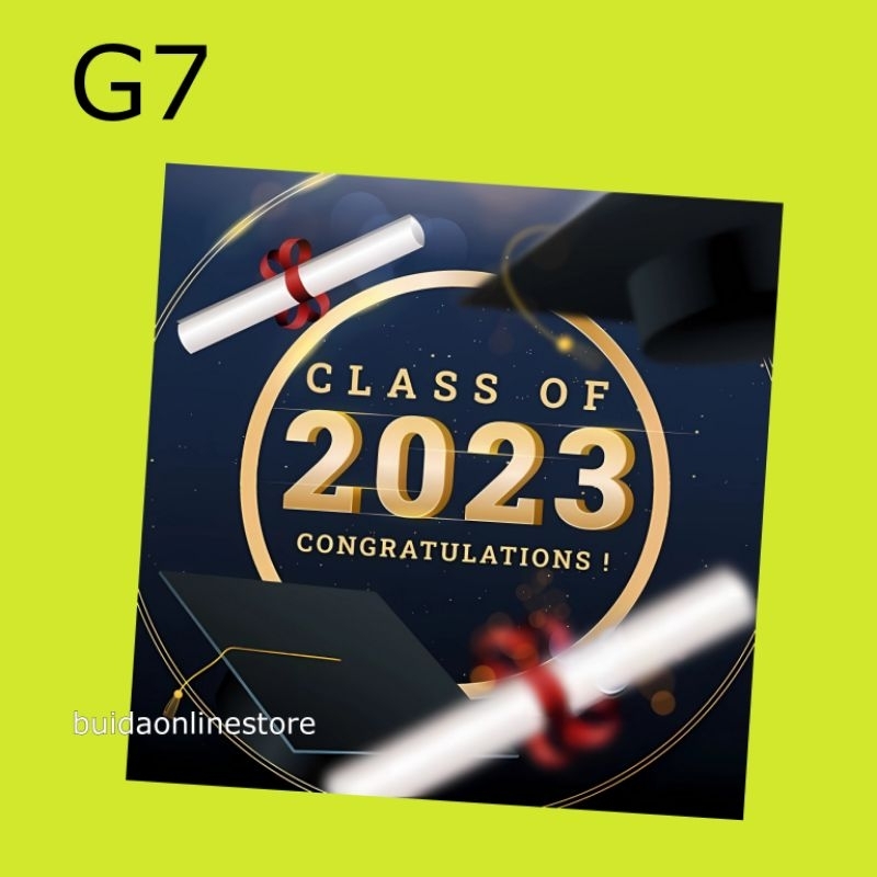 Jual Stiker Graduation Class Of sticker congratulations label wisuda ...