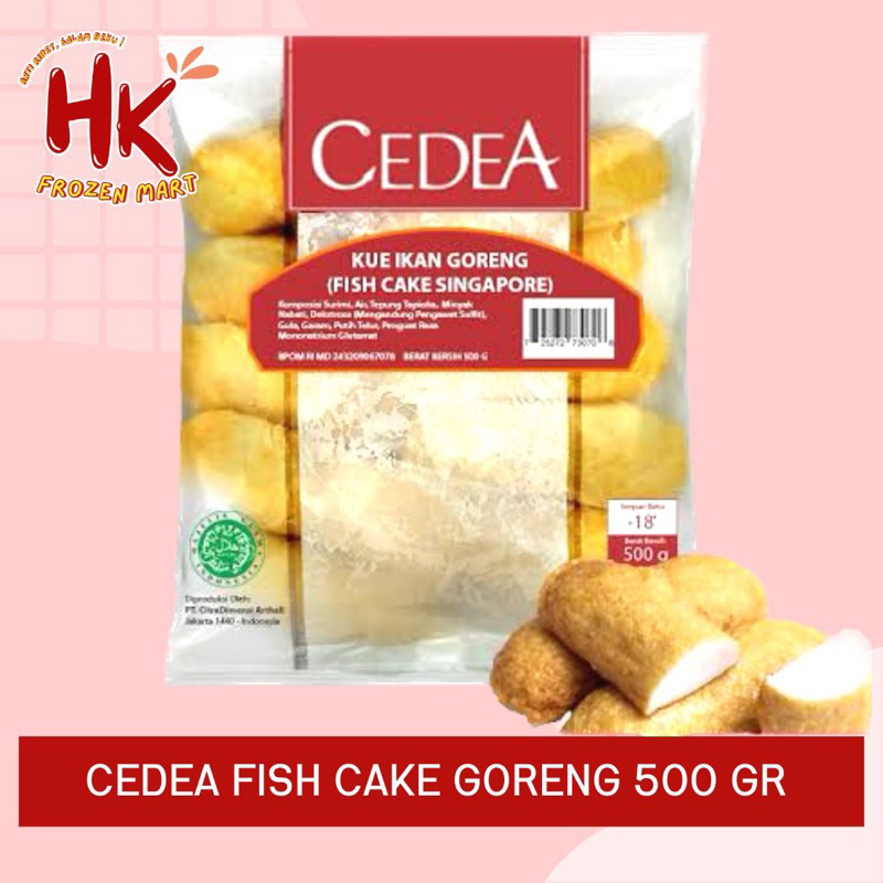 Jual Cedea Fish Cake 500gr | kue ikan goreng ala singapore isian kuah ...