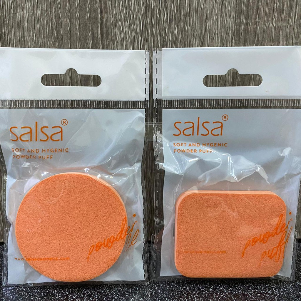 Jual SALSA Sponge Bedak Bulat & Persegi | Spons tepuk bedak spon ...