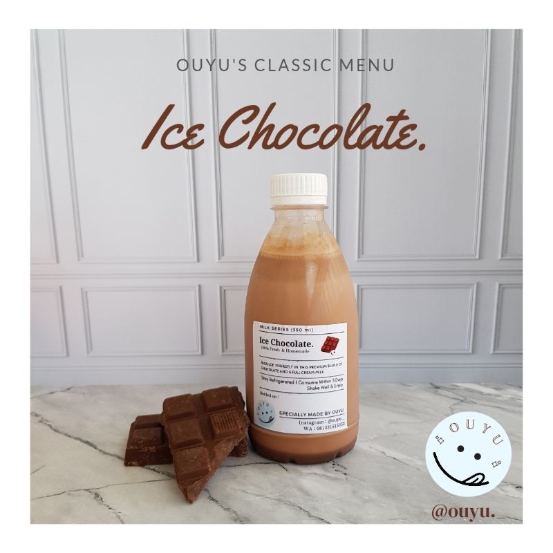 Jual Ouyu Ice Chocolate || Korean Milk Series (Susu Coklat, Es Coklat ...