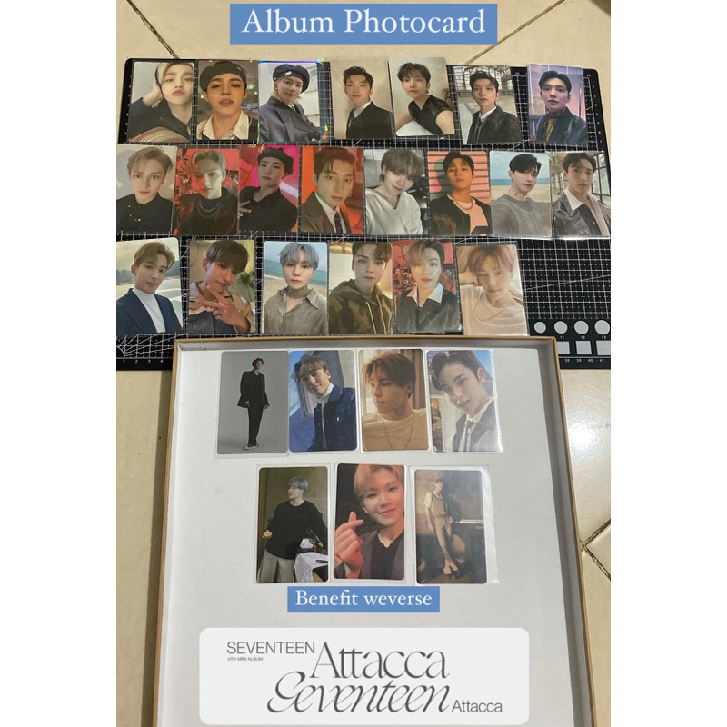 Jual SEVENTEEN ATTACCA PHOTOCARD OFFICIAL MINI ALBUM CARAT SVT Sebong HYBE INSIGHT PC BENEFIT ...
