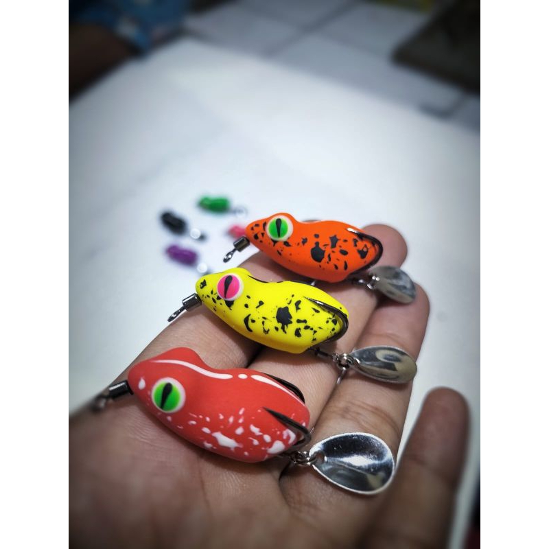 Jual SOFT FROG 3cm UMPAN MANCING CASTING / UMPAN KOCOLAN / UMPAN CASTING GABUS/ FRYANCA FISHING ...