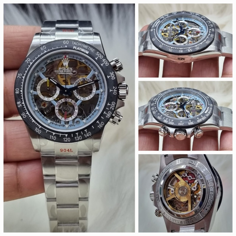 Jual JAM TANGAN PRIA ROLEX DAYTONA MONTOYA CRONO AUTOMATIC SWISS SONIC ...