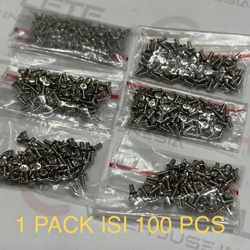 Jual BAUT PLUS ANDROID UNIVERSAL ISI 100 PCS WARNA SILVER | Shopee ...