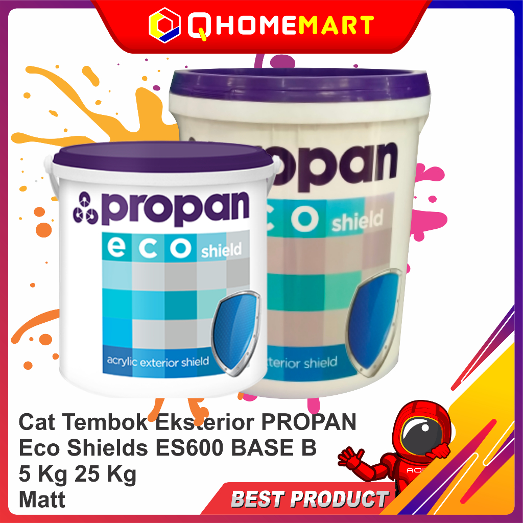 Jual Cat Tembok Eksterior PROPAN Eco Shields ES600 BASE B 5KG 25 Kg Matt | Shopee Indonesia