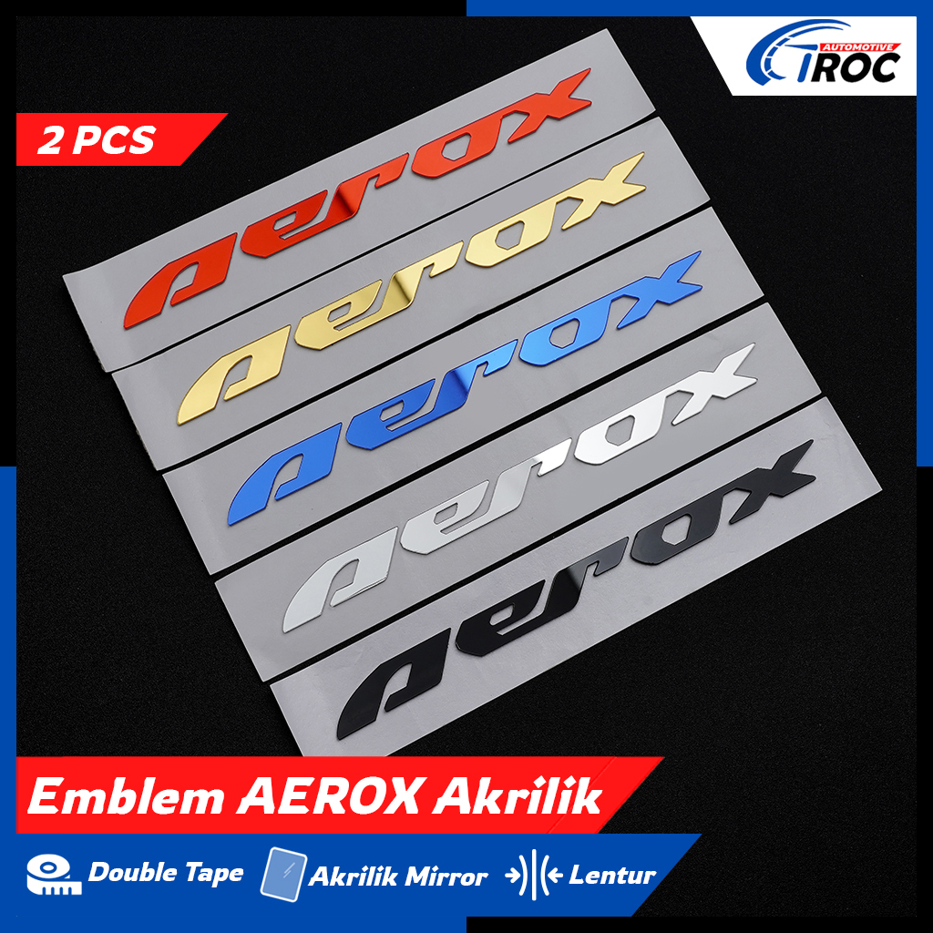 Jual Sticker Timbul 3D Aerox New Old Emblem Aerox Original Tulisan ...