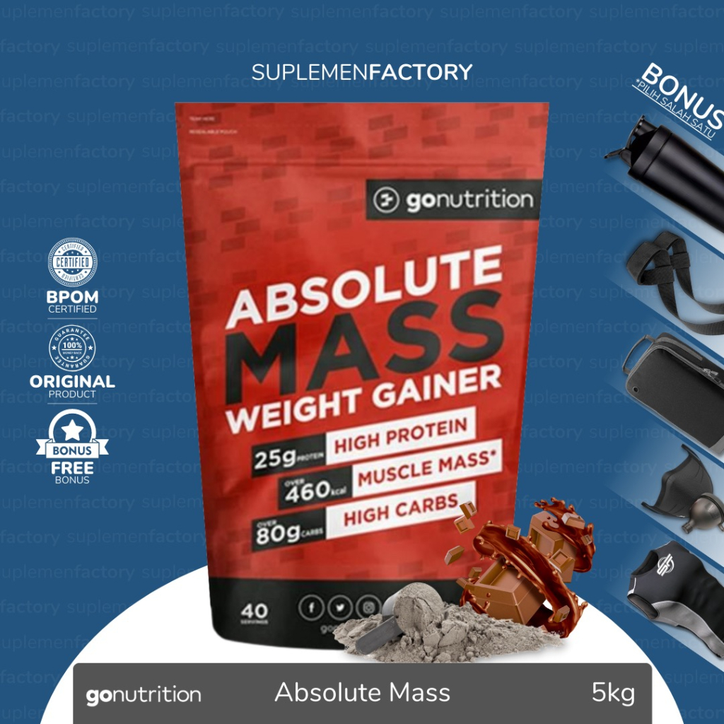 Jual Go Nutrition Absolute Mass Weight Gainer 5 Kg | Shopee Indonesia