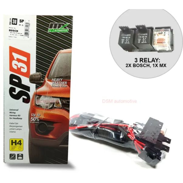 Jual Kabel Relay Set MX New Series 3 Rellay 2 Lampu for H4 Universal ...