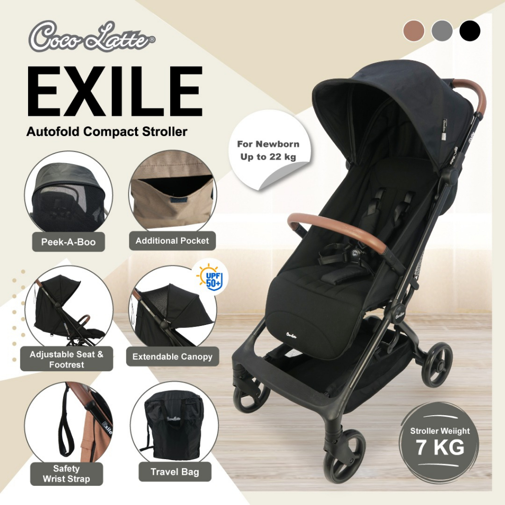 Jual COCOLATTE Exile Autofold Compact Stroller | Shopee Indonesia
